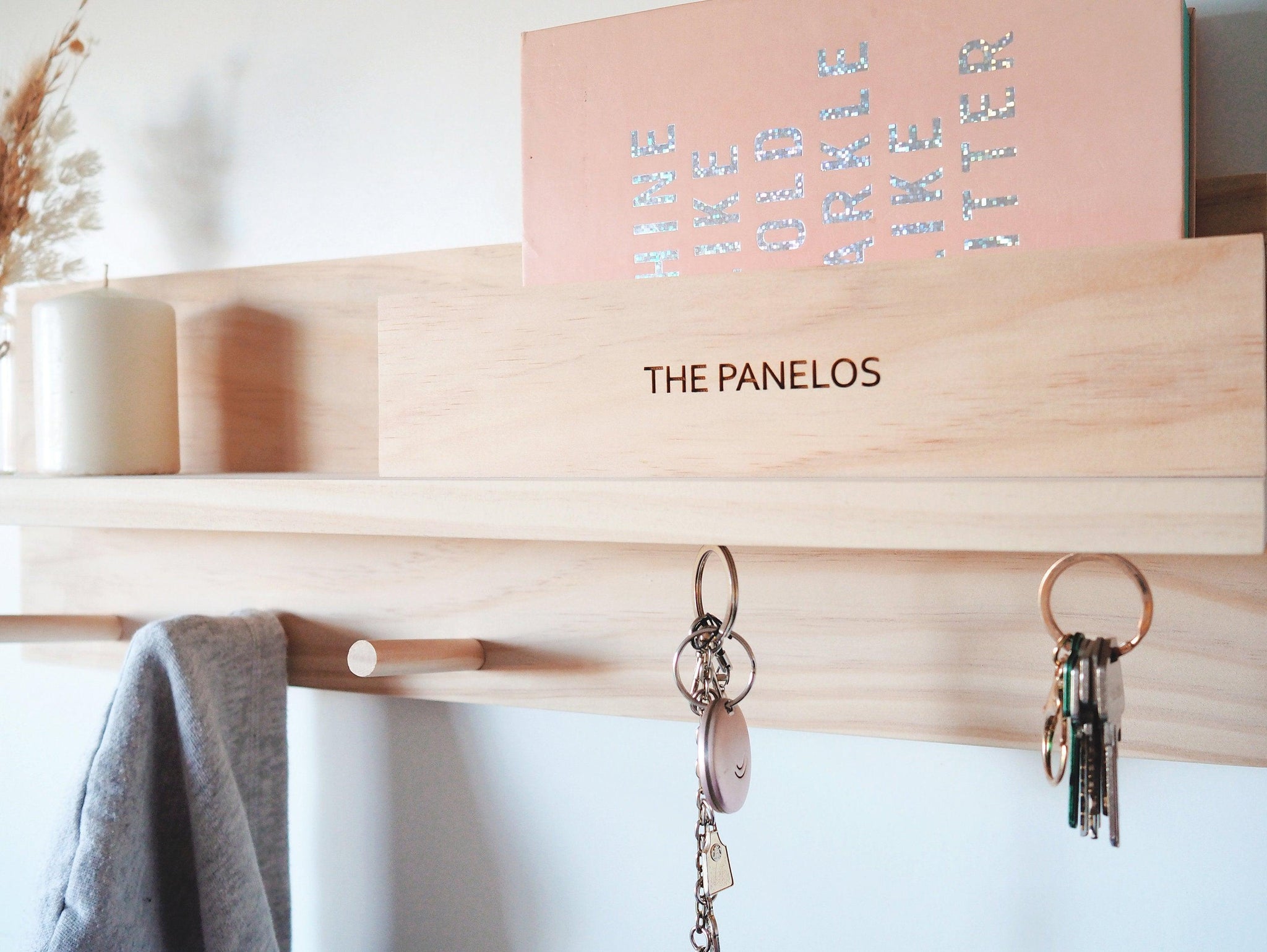 Personalised wood floating shelf – Woodyoubuy